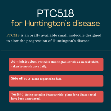 PTC518 for Huntington's disease | Huntington's Disease News